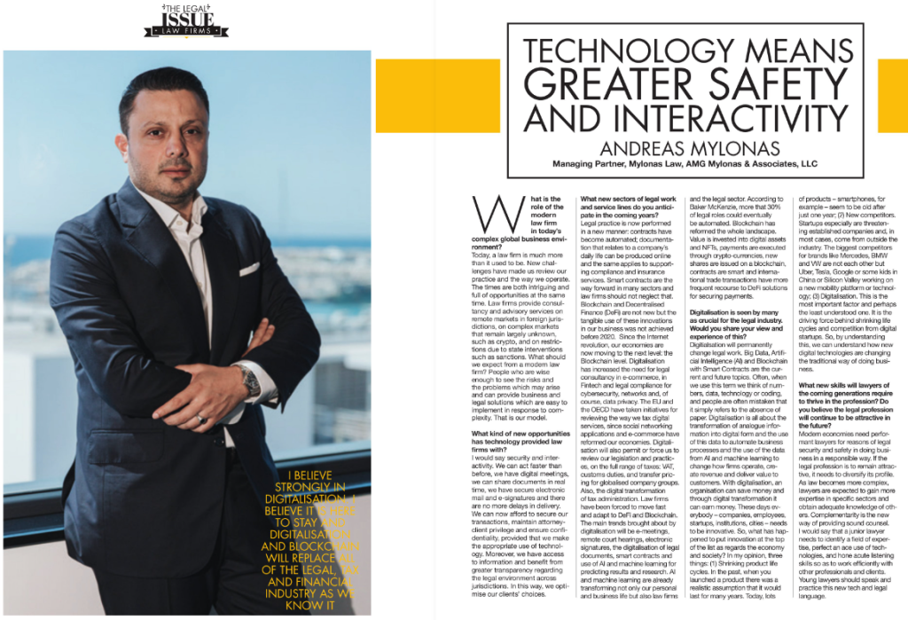 Andreas Mylonas interviewed for the Gold Magazine - AMG Mylonas
