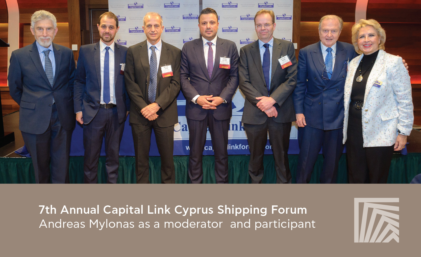 7th Annual Capital Link Cyprus Shipping Forum | Andreas Mylonas as a...